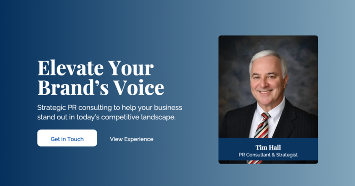 Tim Hall PR Consultant